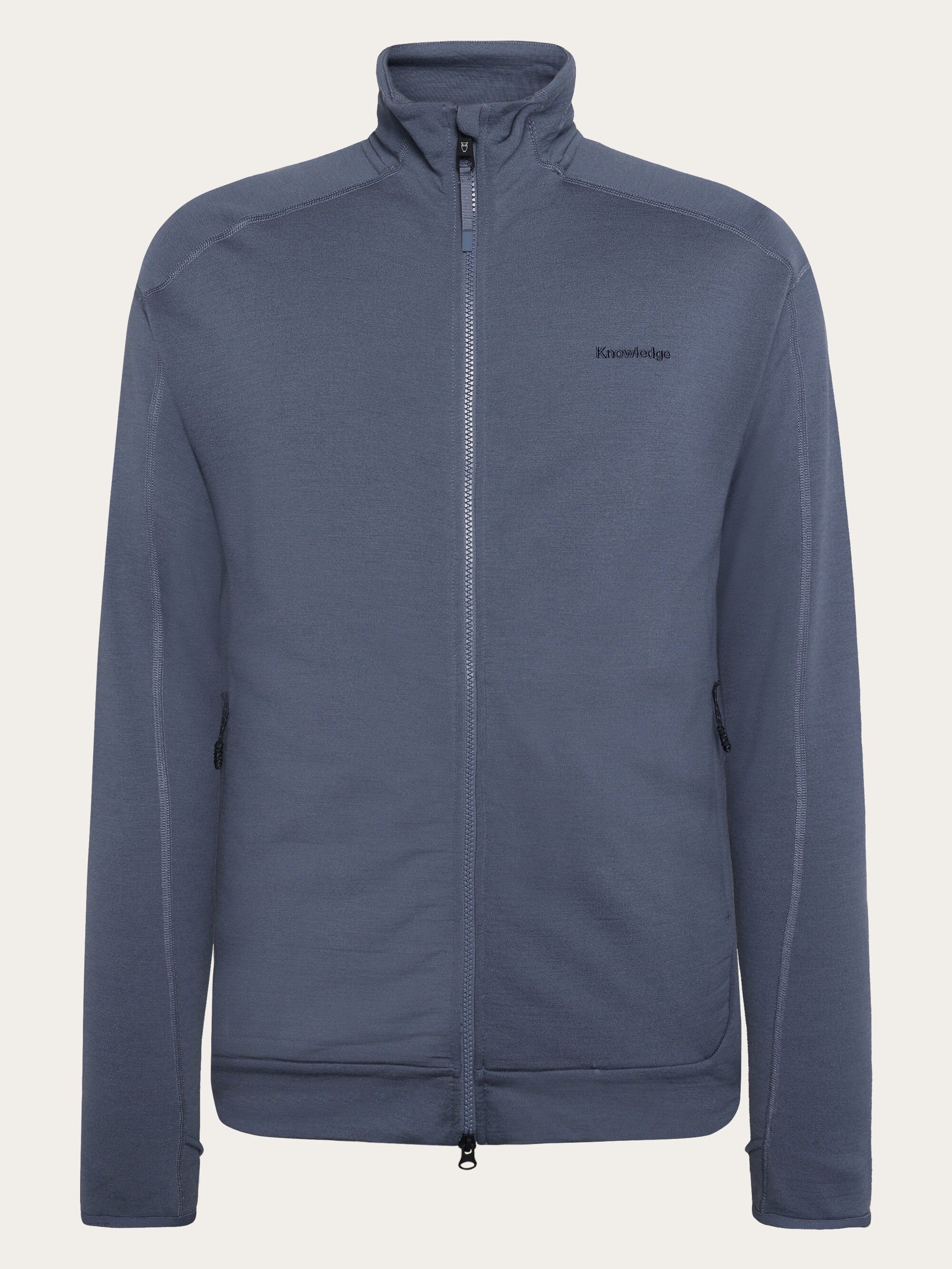 Dynamic wool fleece full zip - Vintage Indigo