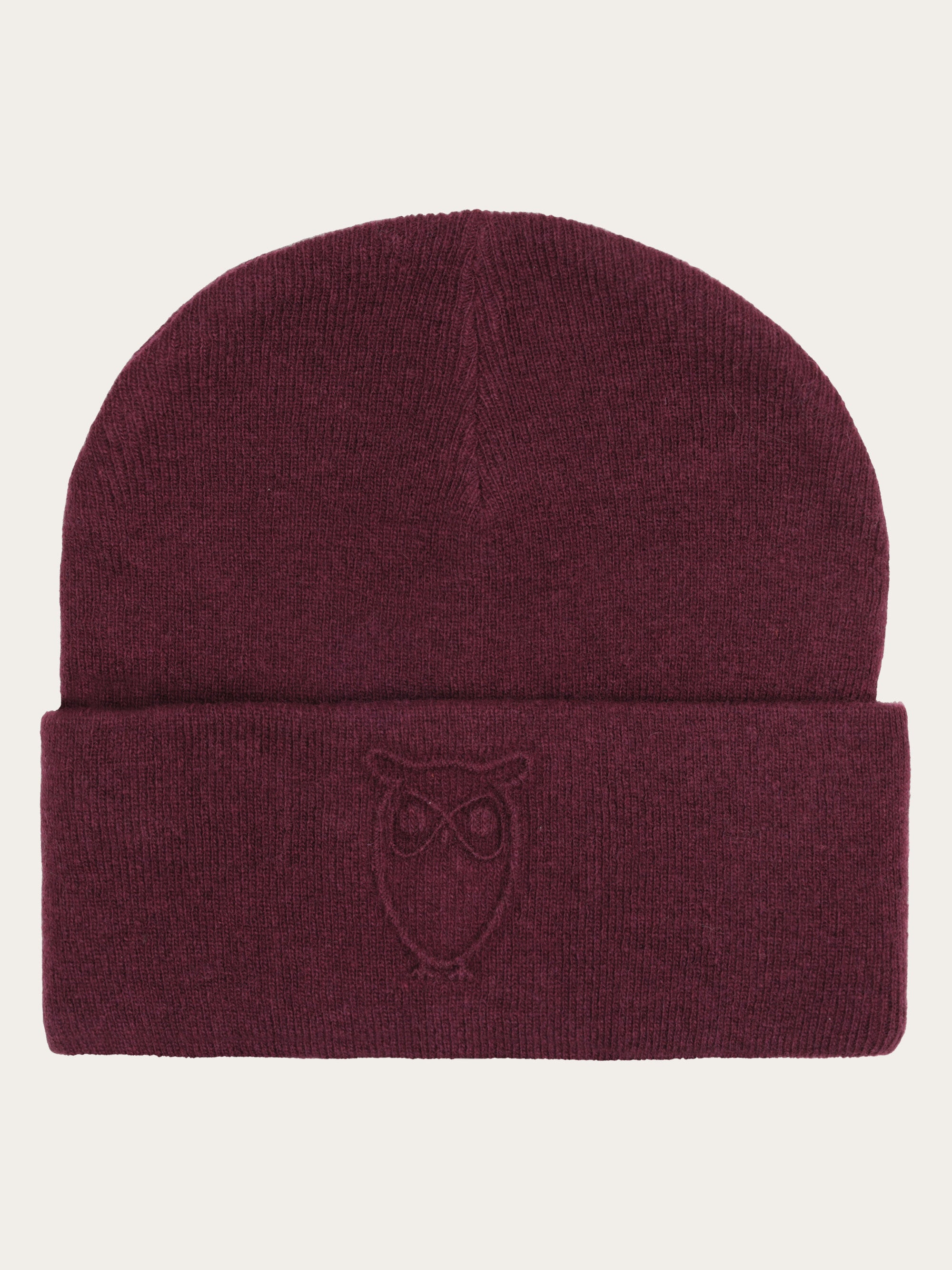 Lambswool Logo Embossed Beanie RWS - Fig