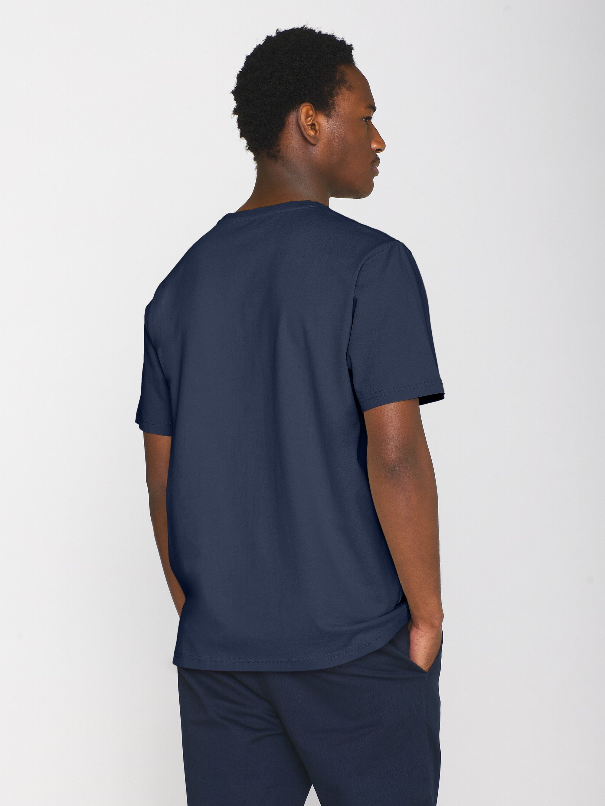 Regular fit Badge t-shirt - Insigna Blue melange