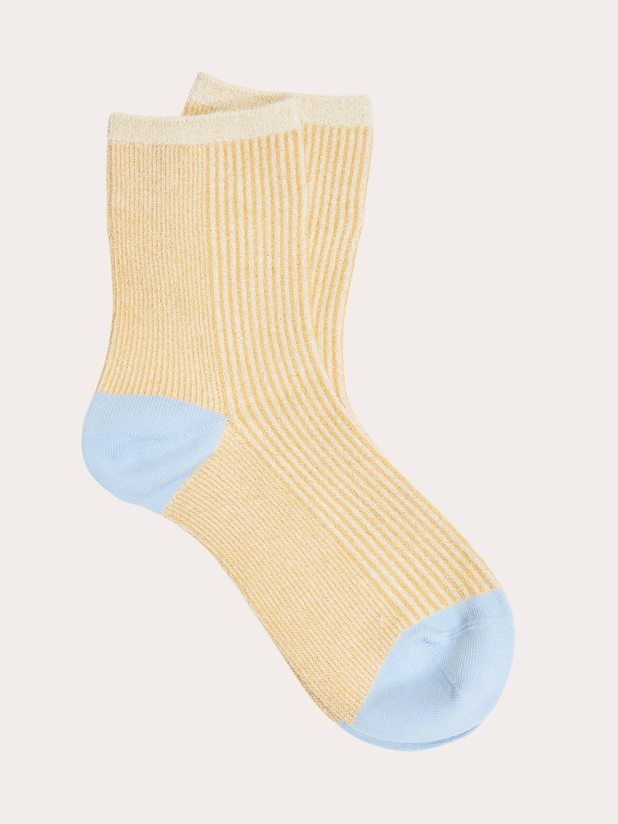 Buy Single pack Colorblock rib socks - Impala - from KnowledgeCotton ...